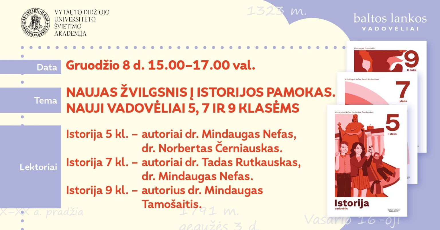 Virtualus seminaras „Naujas žvilgsnis į istorijos pamokos, nauji ...